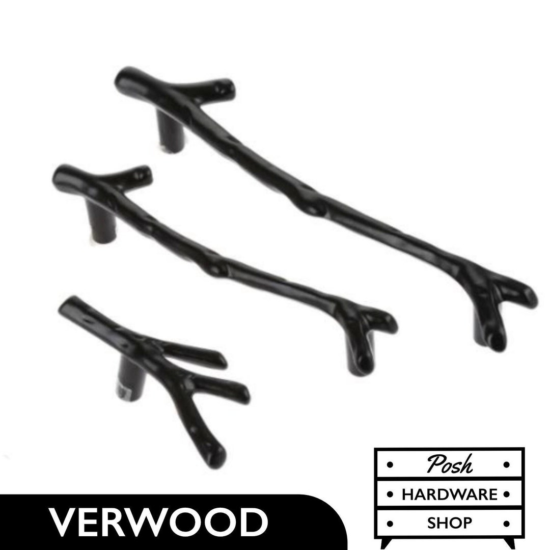 Verwood // Black Tree Branch Handle Pulls Hardware for - Etsy