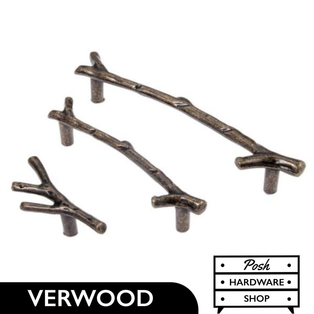 Verwood // Antique Bronze Tree Branch Handle Pulls Hardware for ...