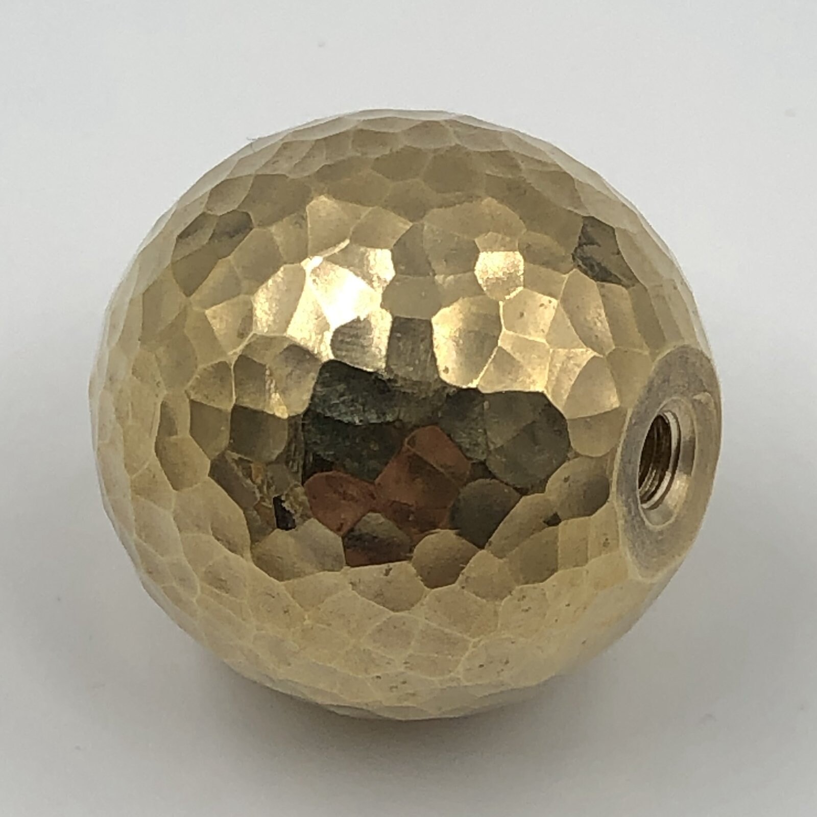 Leksand // Brass Round Sphere Knobs with Hammered Finish | Etsy