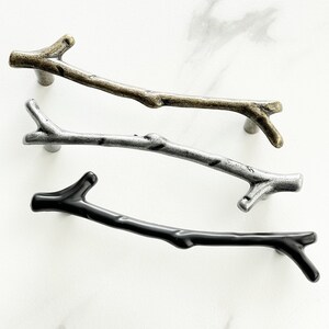 Verwood // Black Tree Branch Handle Pulls - Hardware for Kitchens ...