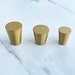 Svedala // Contemporary Solid Brass Cone Knobs - Modern Contemporary ...