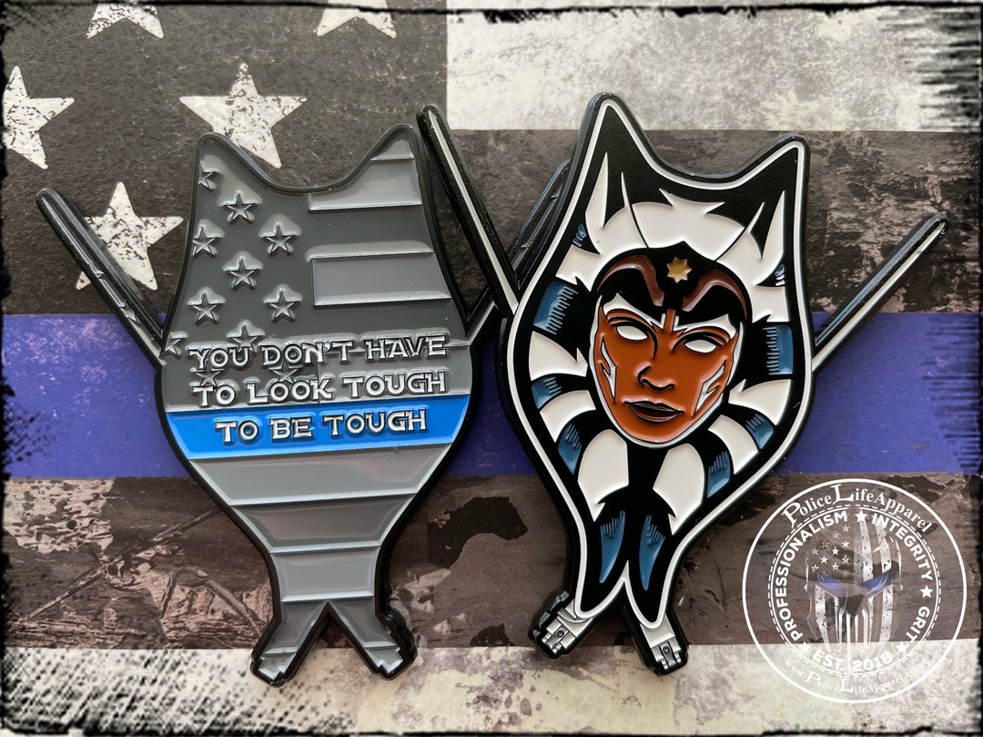 Ahsoka Blue Line Challenge Coin - Etsy