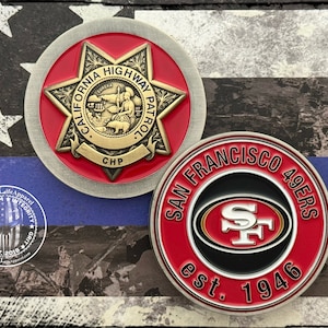 CHP CA NFL Challenge Coin(s) - Etsy