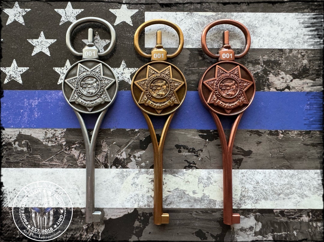 CHP Handcuff Key Challenge Coin - Etsy