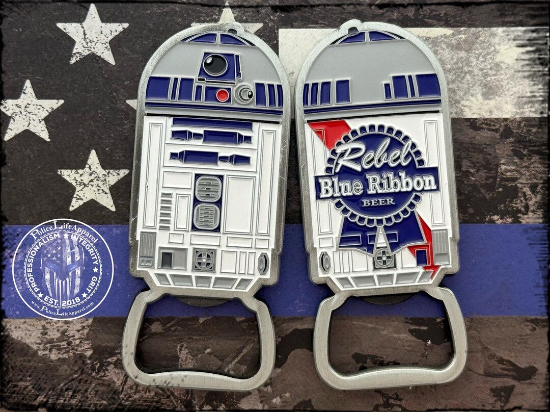 CHP R2 Blue Ribbon Bottle Cap Opener Challenge Coin - Etsy