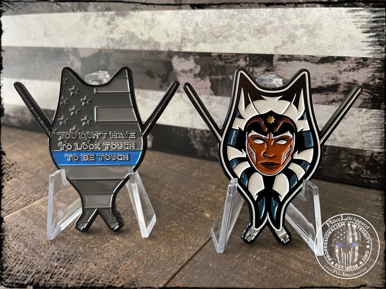 Ahsoka Blue Line Challenge Coin - Etsy