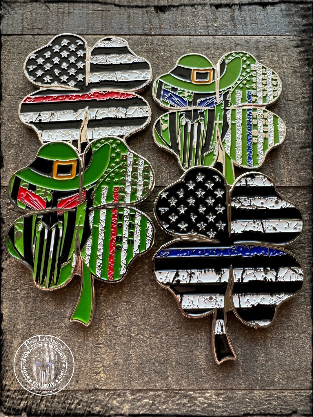 Four Leaf Clover Challenge Coin - Etsy