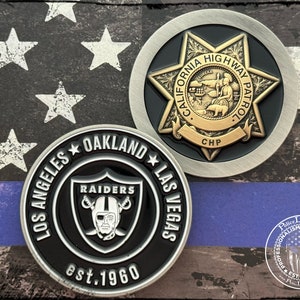CHP CA NFL Challenge Coin(s) - Etsy