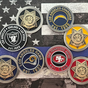 CHP CA NFL Challenge Coin(s) - Etsy