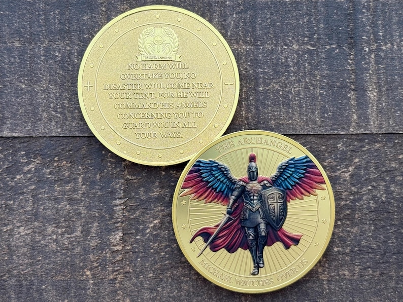 St. Michael (the Archangel) Challenge Coin - Etsy
