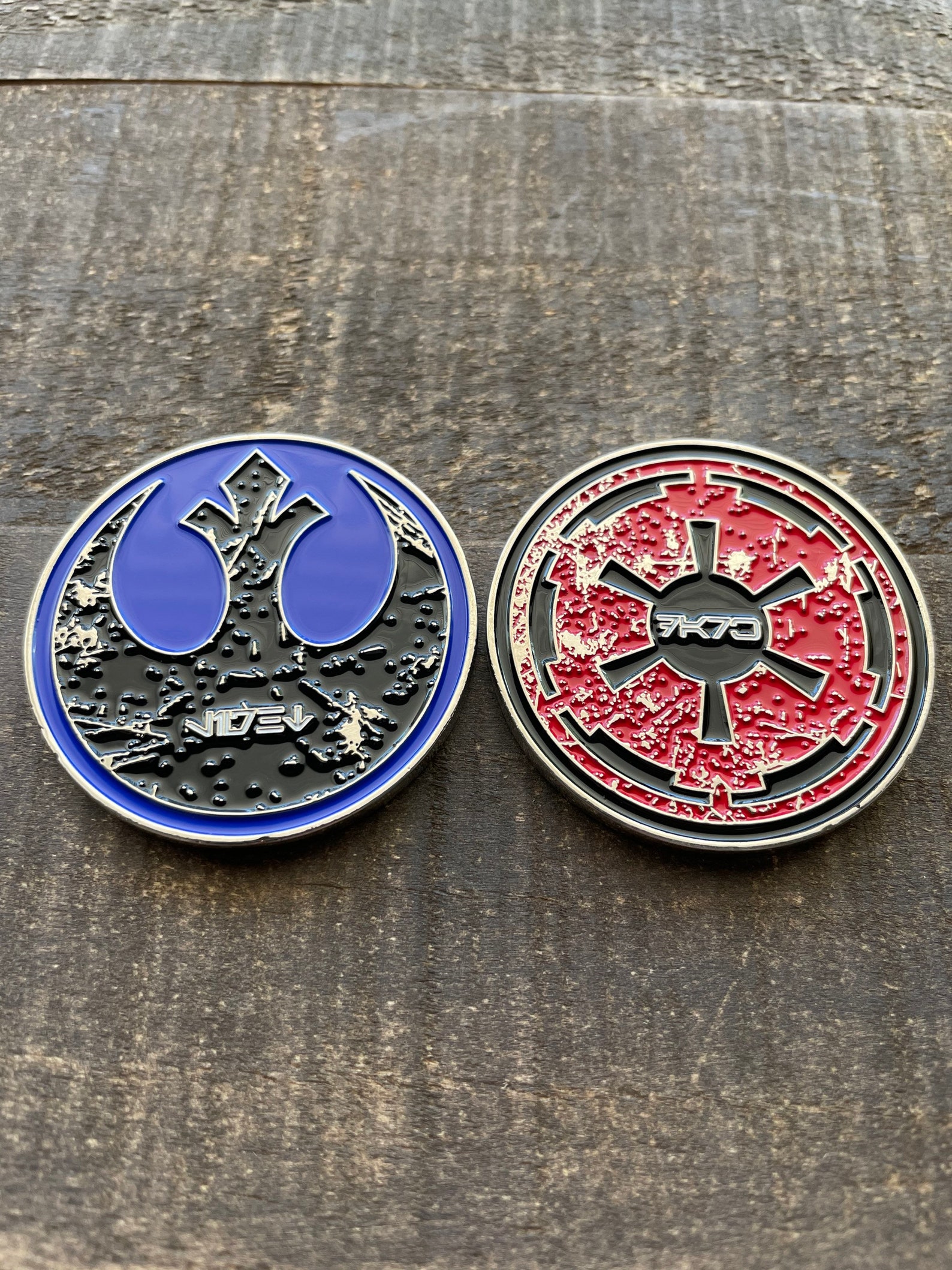 Light Side/ Dark Side Challenge Coin - Etsy