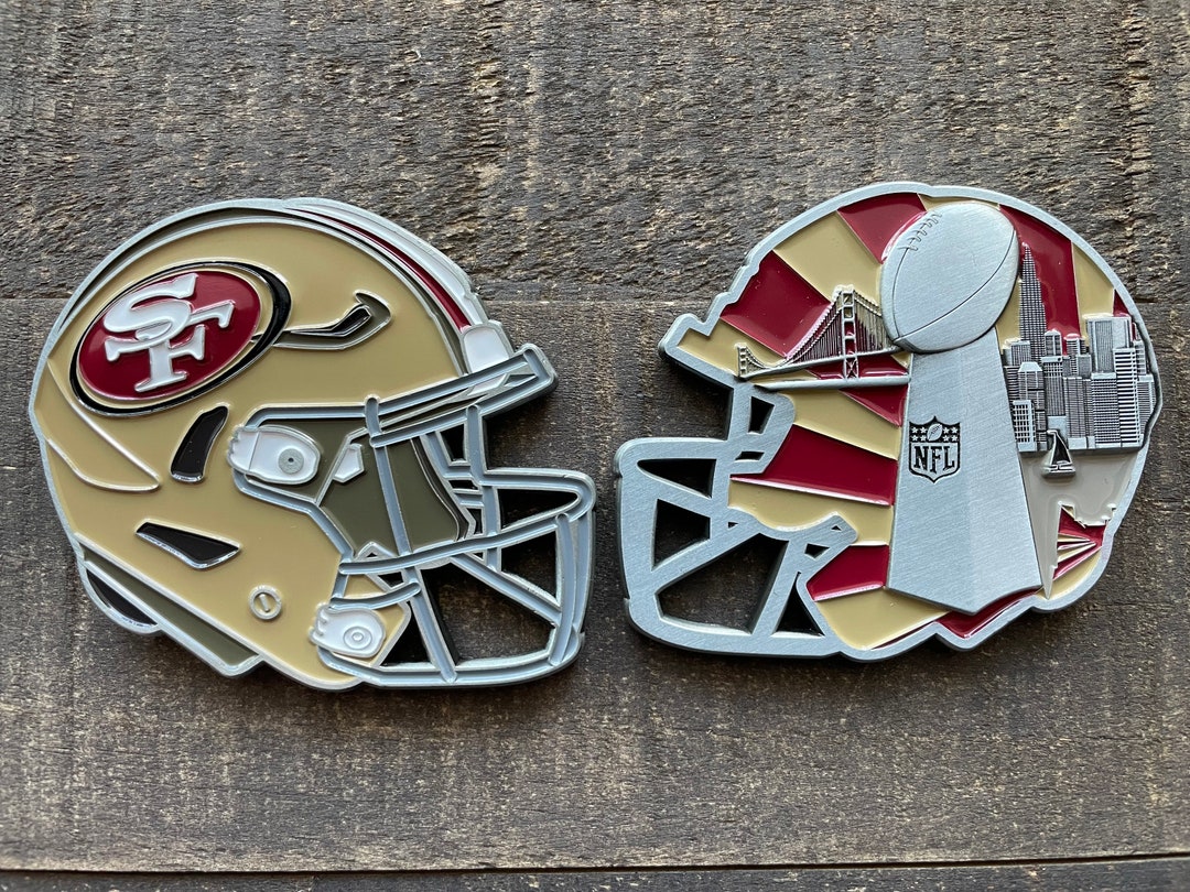 49er Helmet Challenge Coin - Etsy