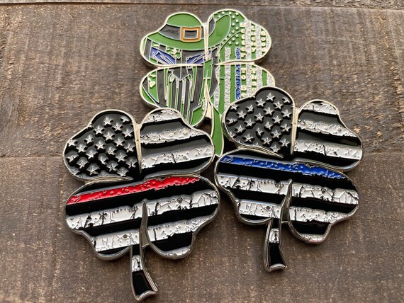 Four Leaf Clover Challenge Coin - Etsy