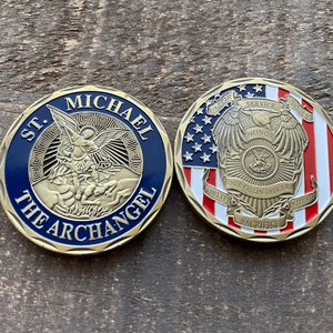 St. Michael Challenge Coin - Etsy