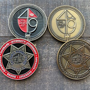 49er CHP Challenge Coin(s) - Etsy