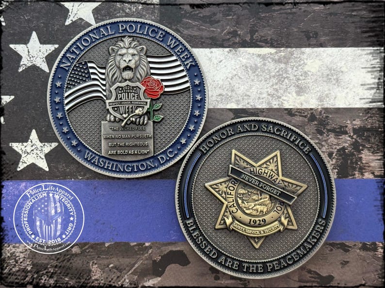 2025 Police Week Challenge Coin - Etsy