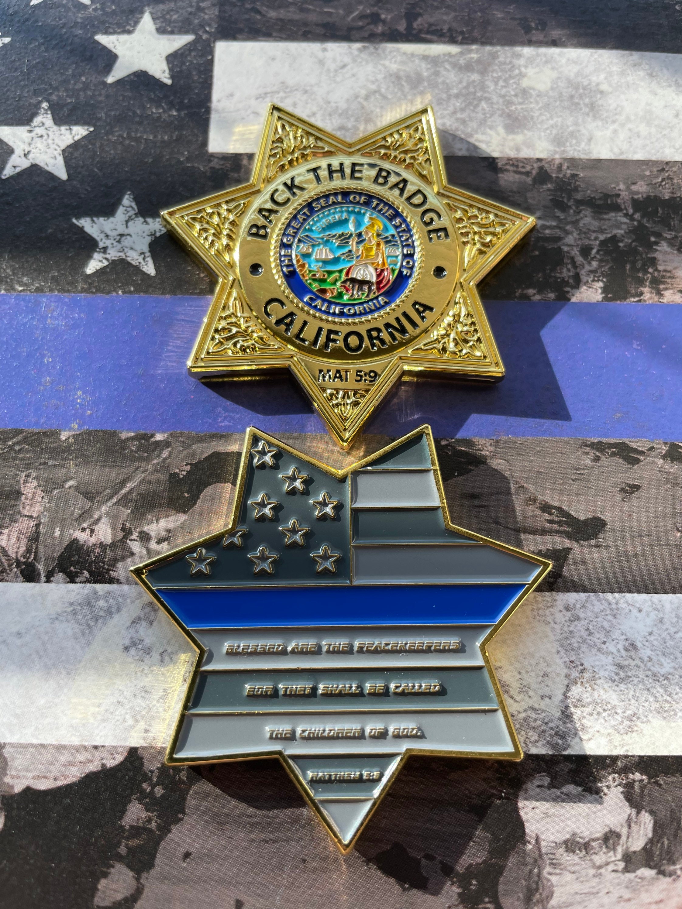 Back the Badge Challenge Coin | Etsy