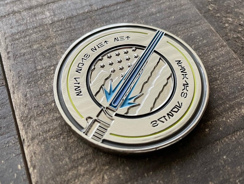 Blue Line Balance Challenge Coin - Etsy