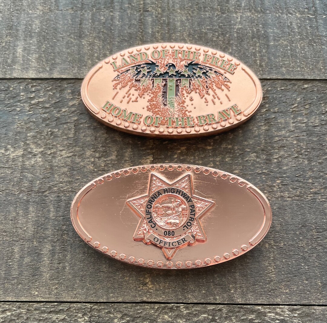 Rolled Penny Challenge Coin - Etsy