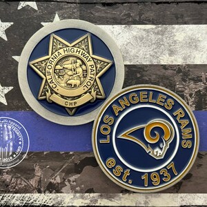 CHP CA NFL Challenge Coin(s) - Etsy