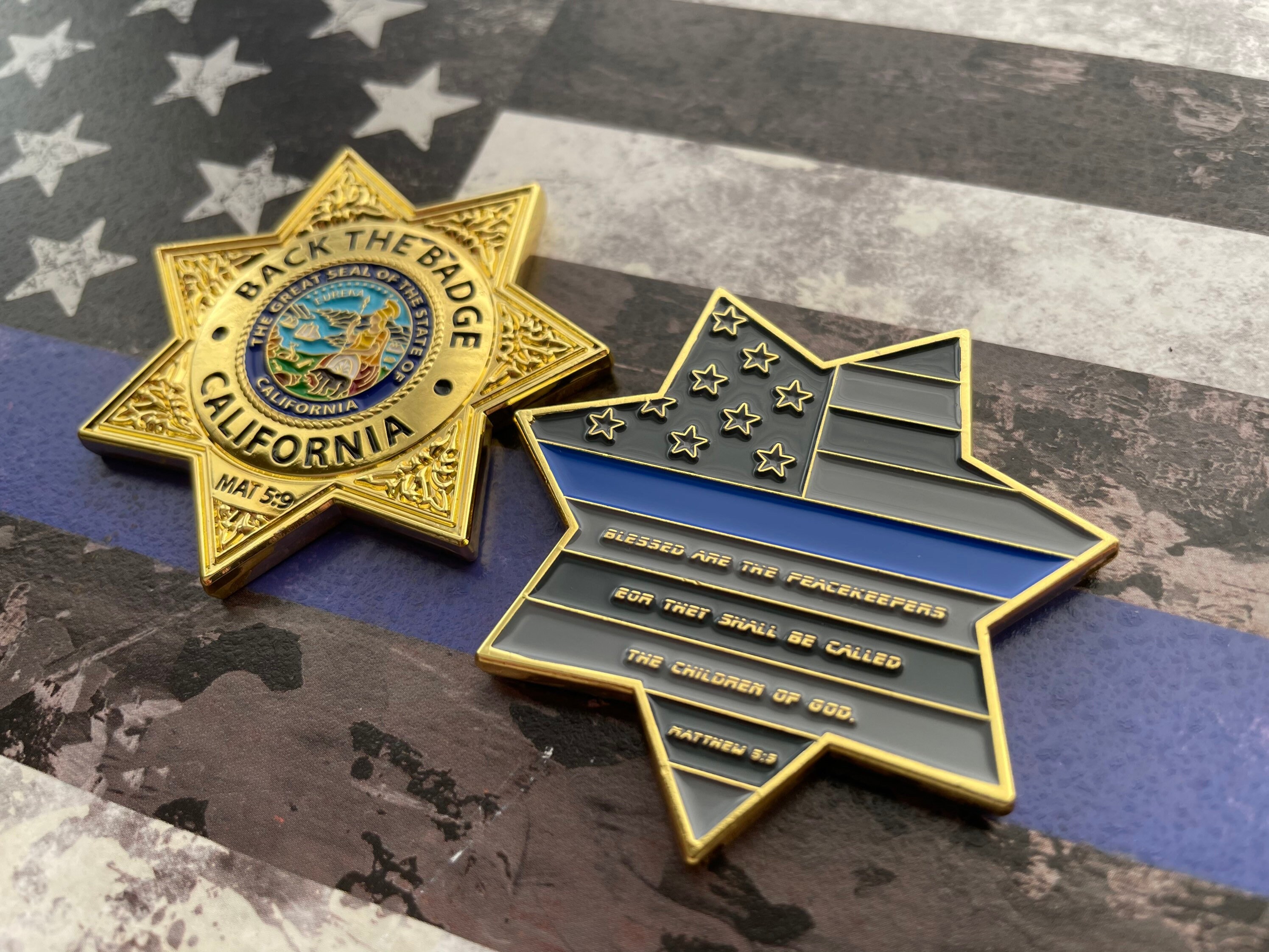 Back the Badge Challenge Coin | Etsy