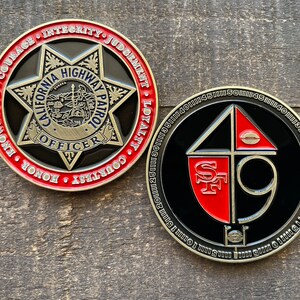 49er CHP Challenge Coin(s) - Etsy