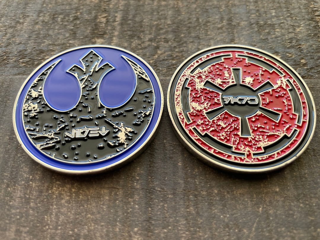 Light Side/ Dark Side Challenge Coin - Etsy