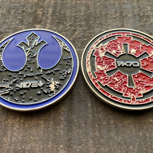 Light Side/ Dark Side Challenge Coin - Etsy
