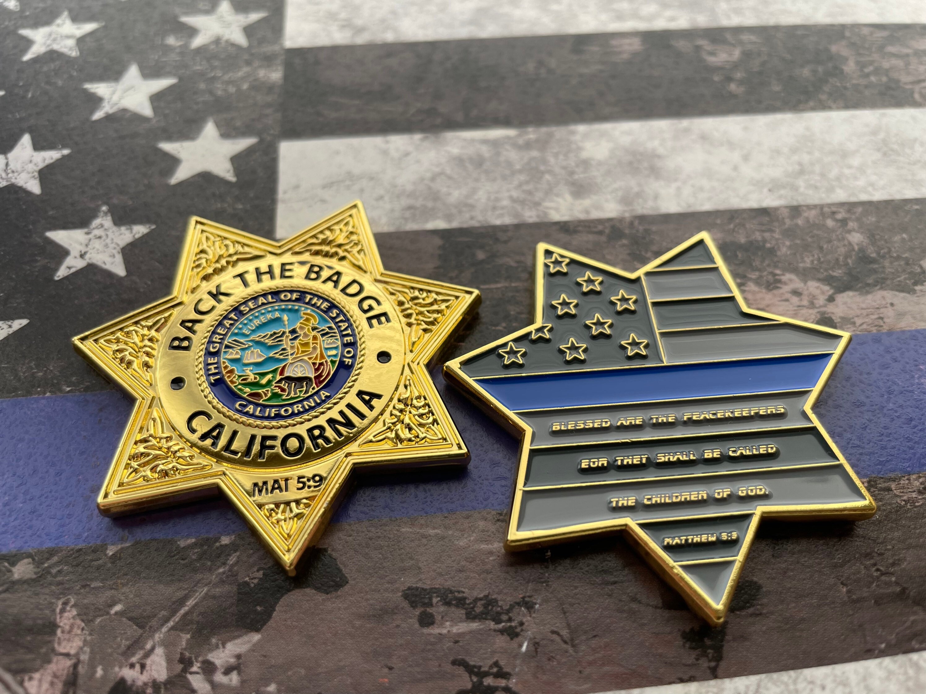 Back the Badge Challenge Coin | Etsy