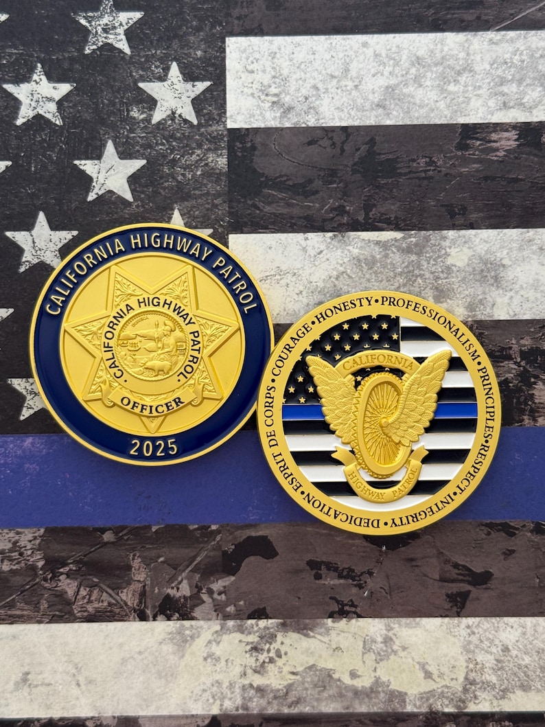 CHP 2025 Blue & Gold Challenge Coin - Etsy