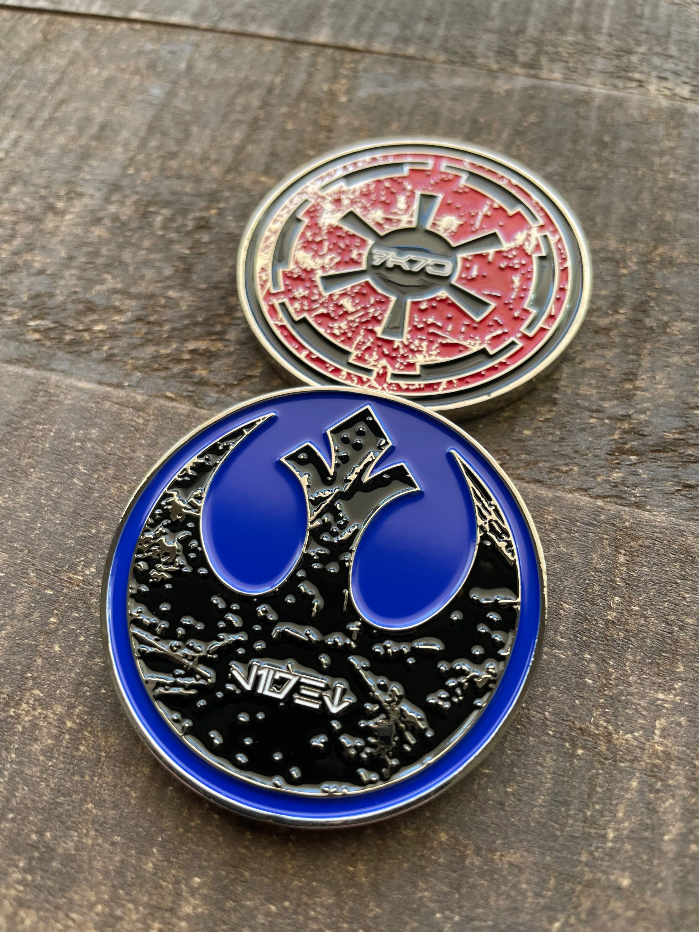 Light Side/ Dark Side Challenge Coin - Etsy