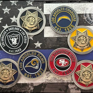 CHP CA NFL Challenge Coin(s) - Etsy
