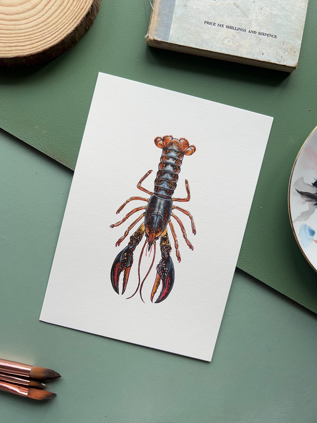 Lobster, Watercolour Illustration Print - Etsy