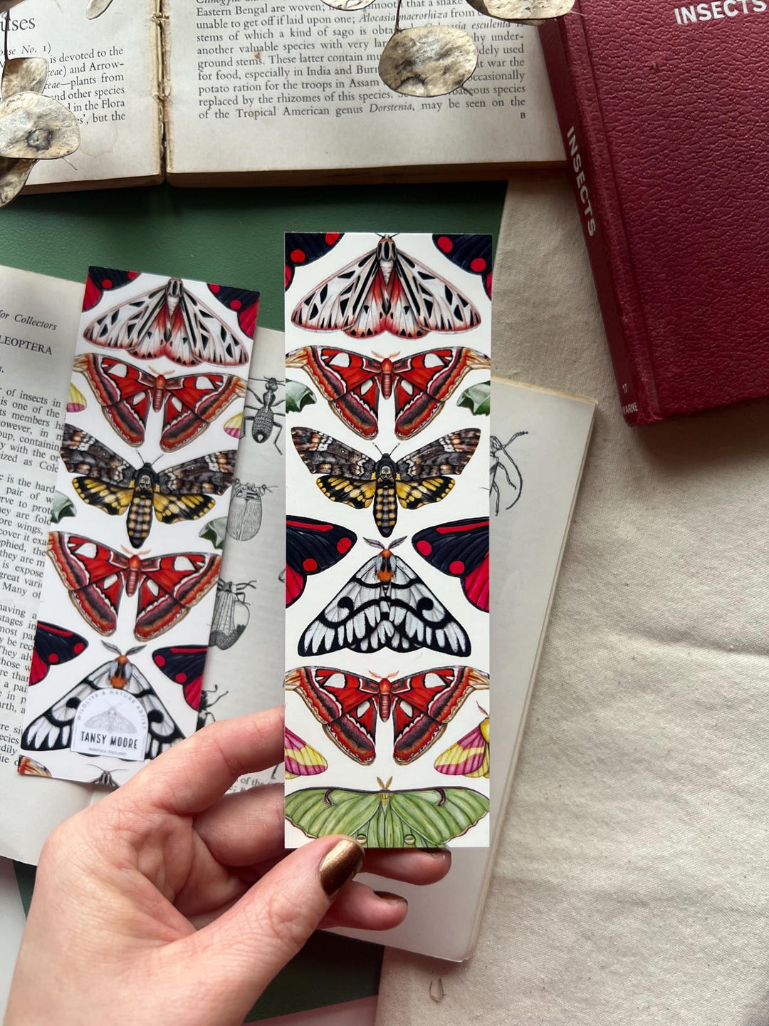 Moths Bookmark - Etsy