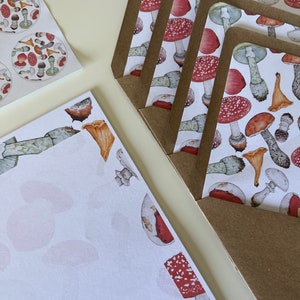 Mushroom Letter Writing Set - Etsy