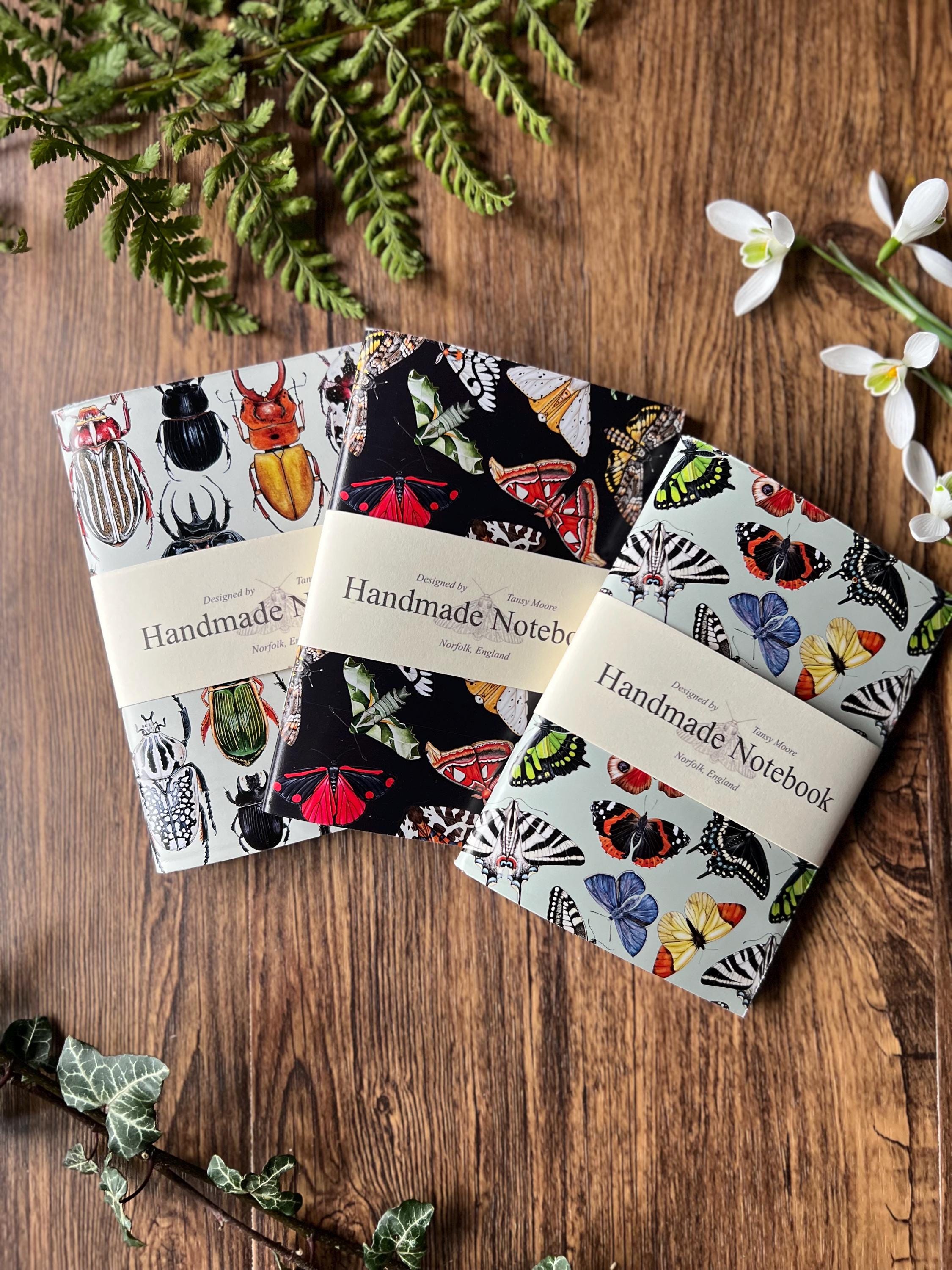 Handmade Insects Notebook Set, A6 Notebook, Sketchbooks, Entomology ...