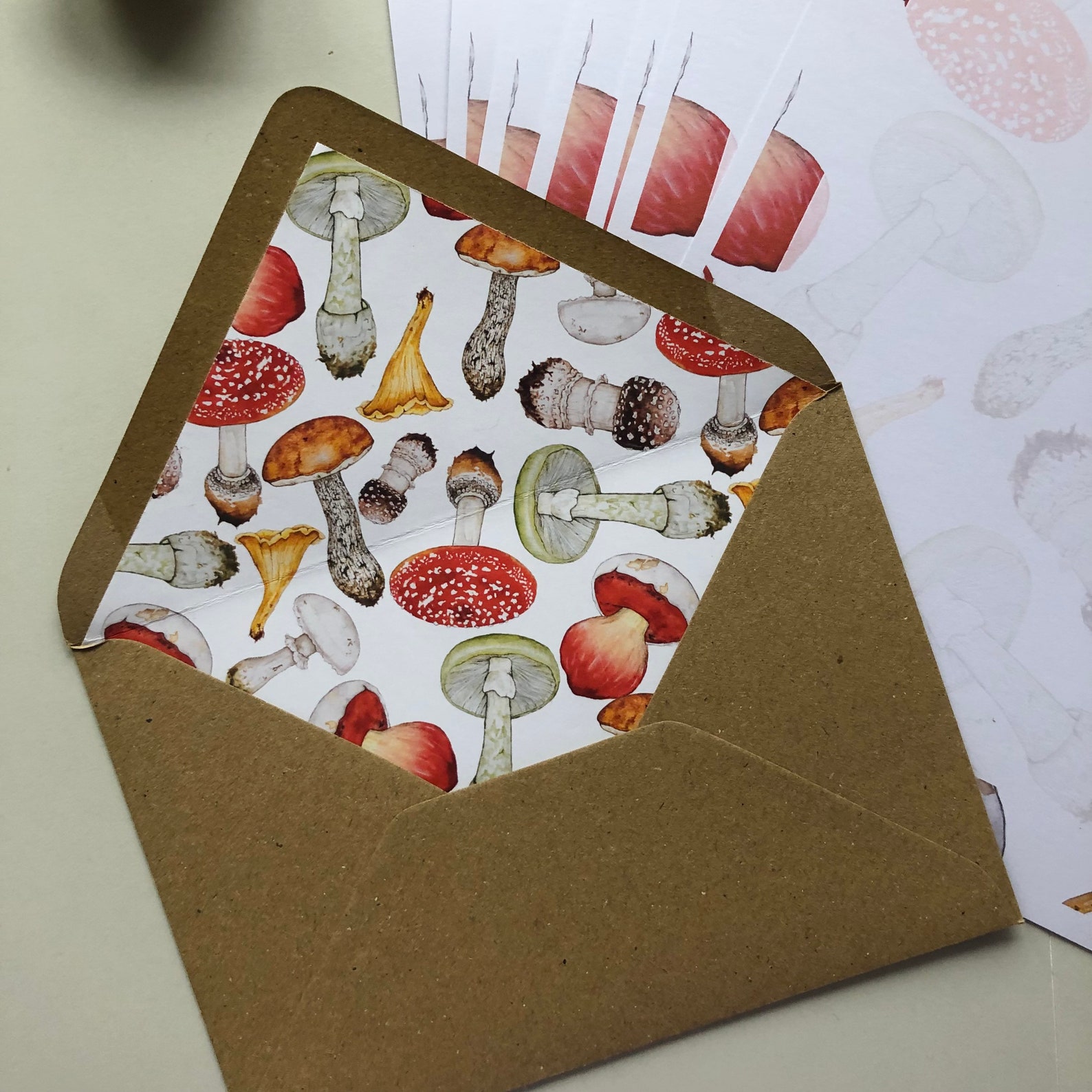 Mushroom Letter Writing Set | Etsy