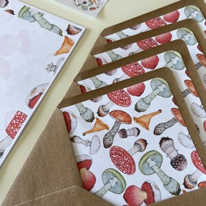 Mushroom Letter Writing Set - Etsy