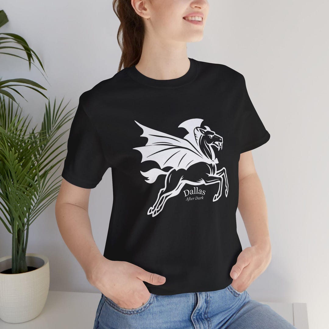 Dallas After Dark Pegasus Halloween Shirt Fun Classic, Unisex Tee, Mens ...