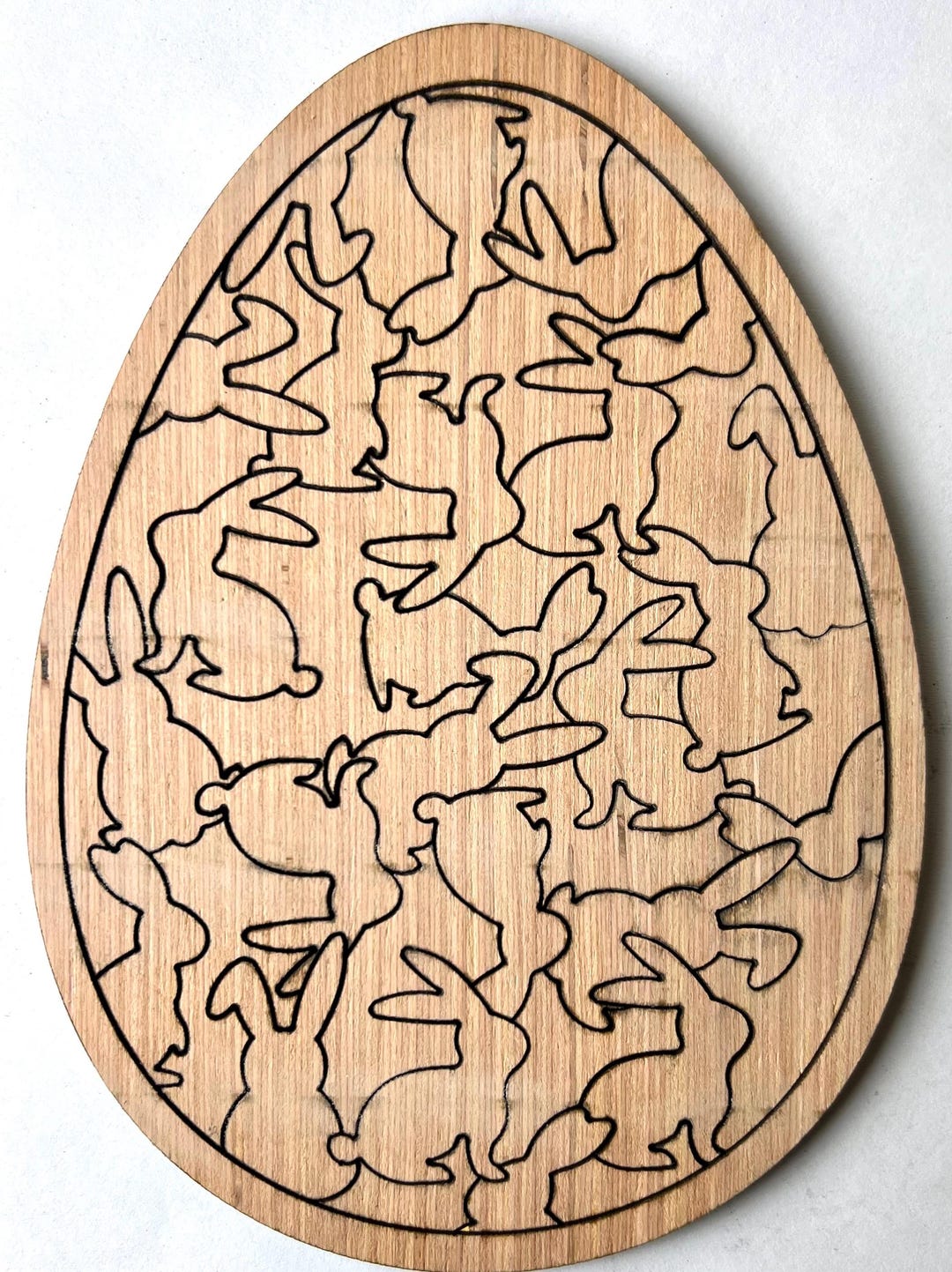 Paashaaspuzzel - digitaal bestand - leuk en moeilijk - dxf of svg ...
