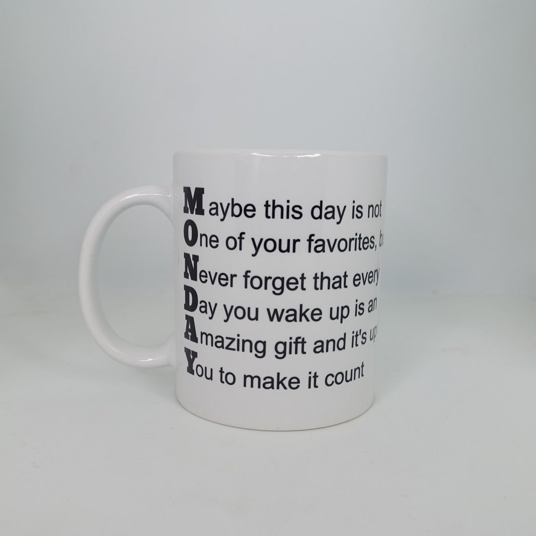 Monday Motivation Mug - Etsy