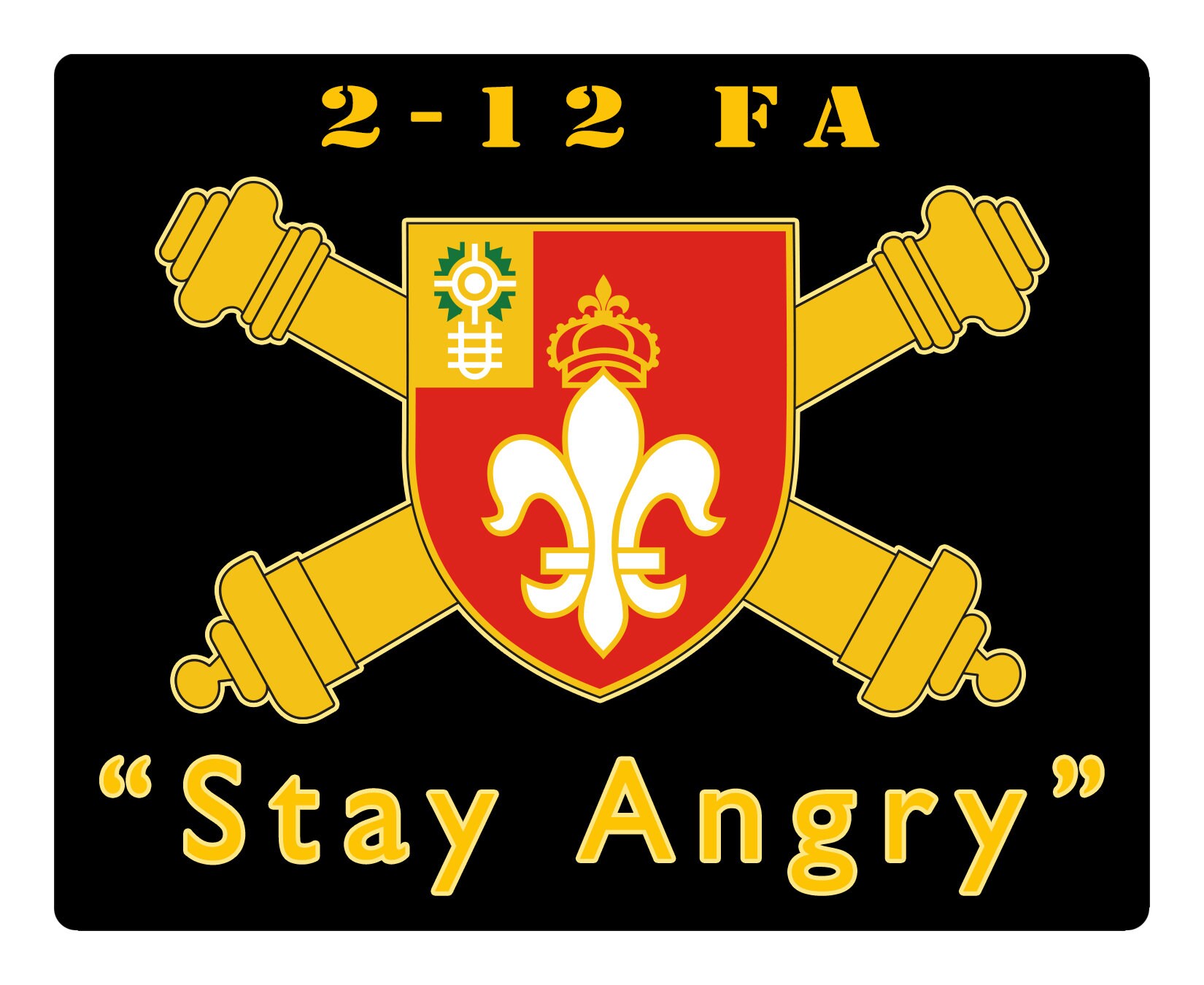 2-12 FA Stickers 4"w X 5"h, Individual Stickers - Bundled in Packs of 7 ...