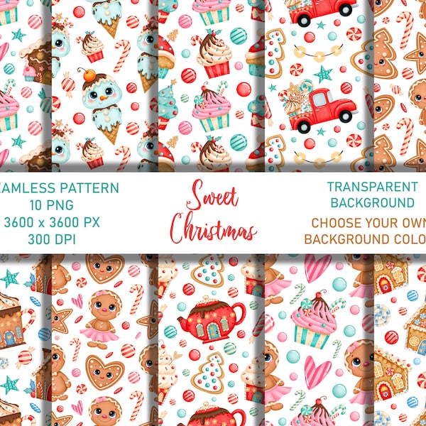 Gingerbread Scrapbook Paper Digital - Etsy
