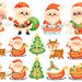 Santa Claus Clipart, Mrs Claus Clipart, Christmas Elf Clipart ...