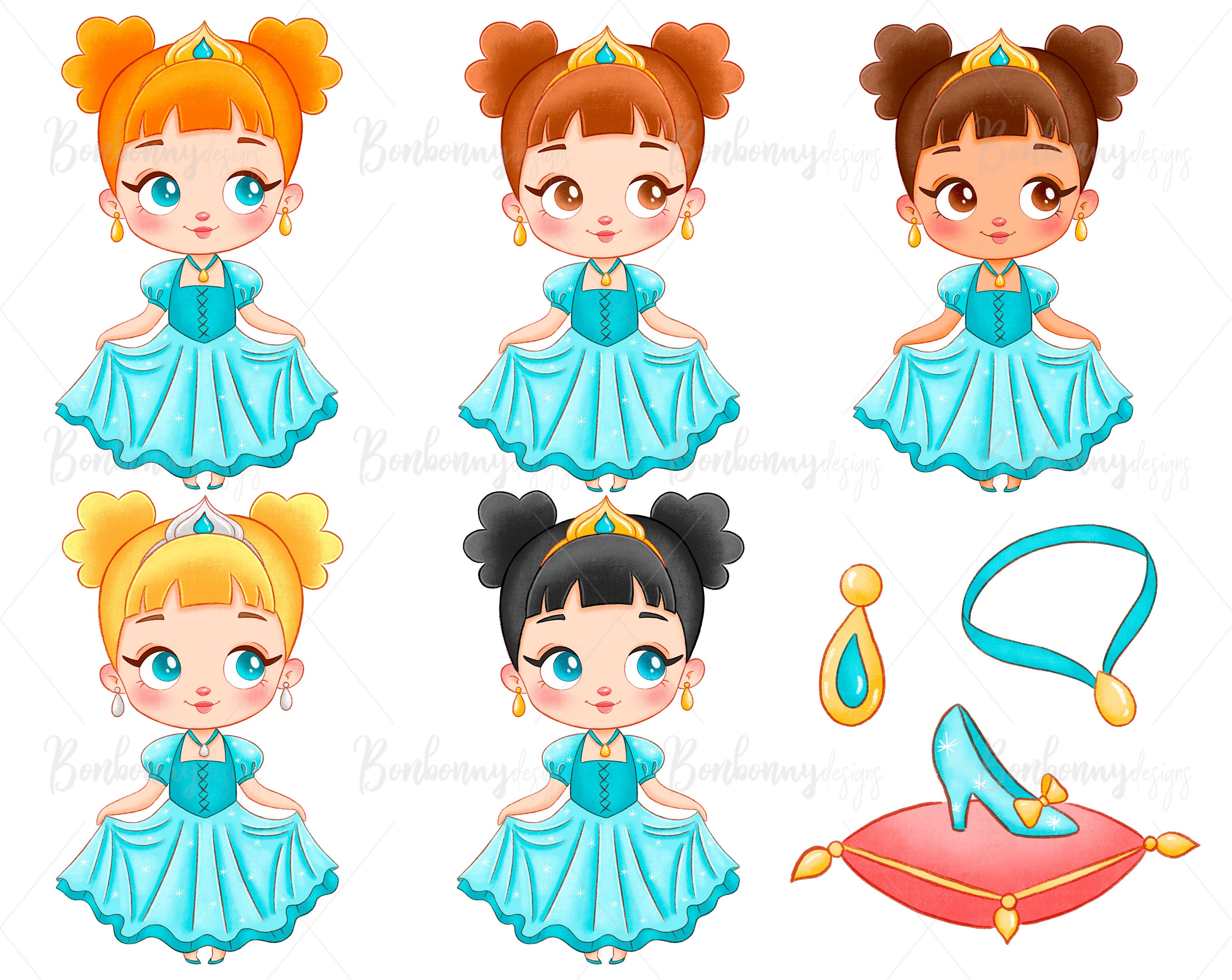 Baby Princess Clipart Little Princess Clipart Fairy Tale - Etsy Australia