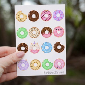 Cute Donut Clipart Pastry Clipart Breakfast Junk Food - Etsy