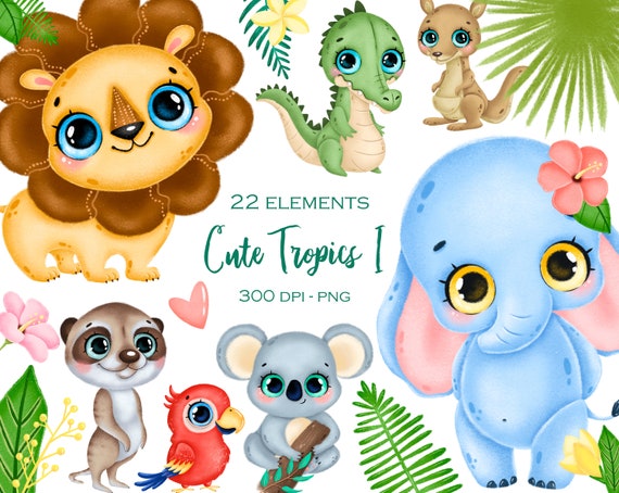 Savanna Animals Clipart Cartoon