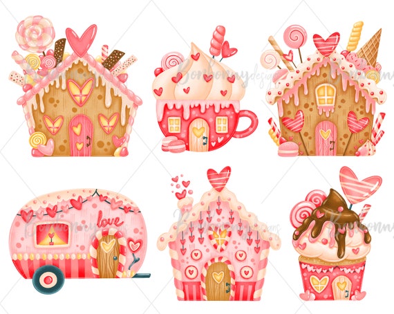 Cute Gingerbread House Clipart