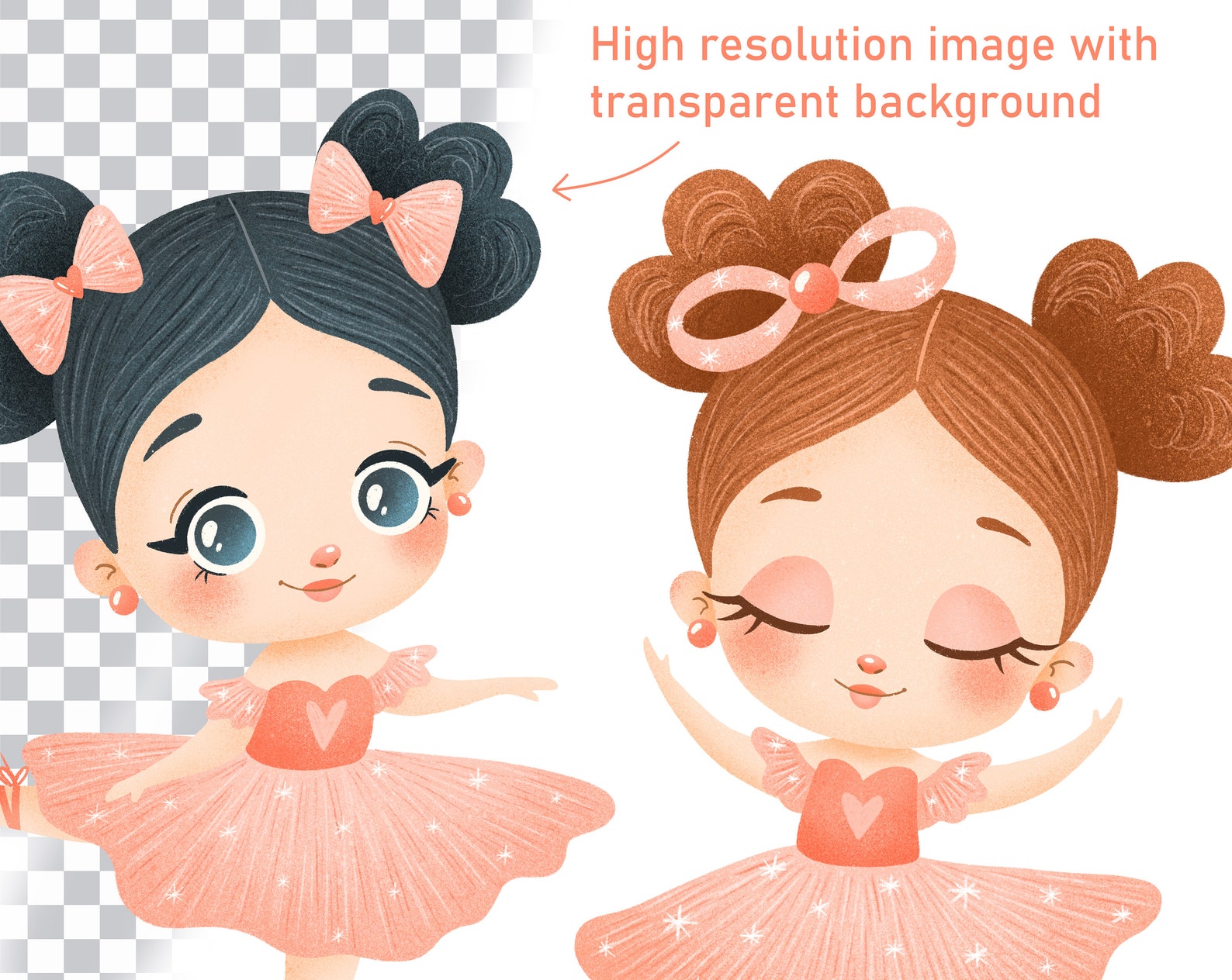 Cute Ballerina Clipart Ballet Clipart Baby Shower Girl - Etsy