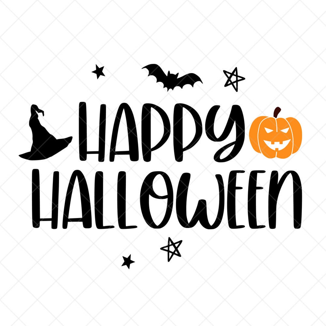 Happy Halloween SVG, Pumpkin Svg, Vector File, Eps, Dxf, Cricut, Cut ...